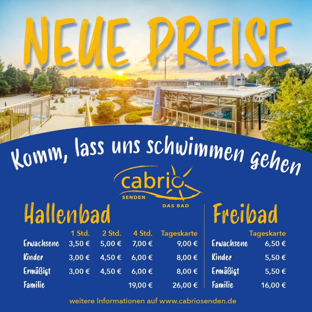 Cabrio Senden Preise
